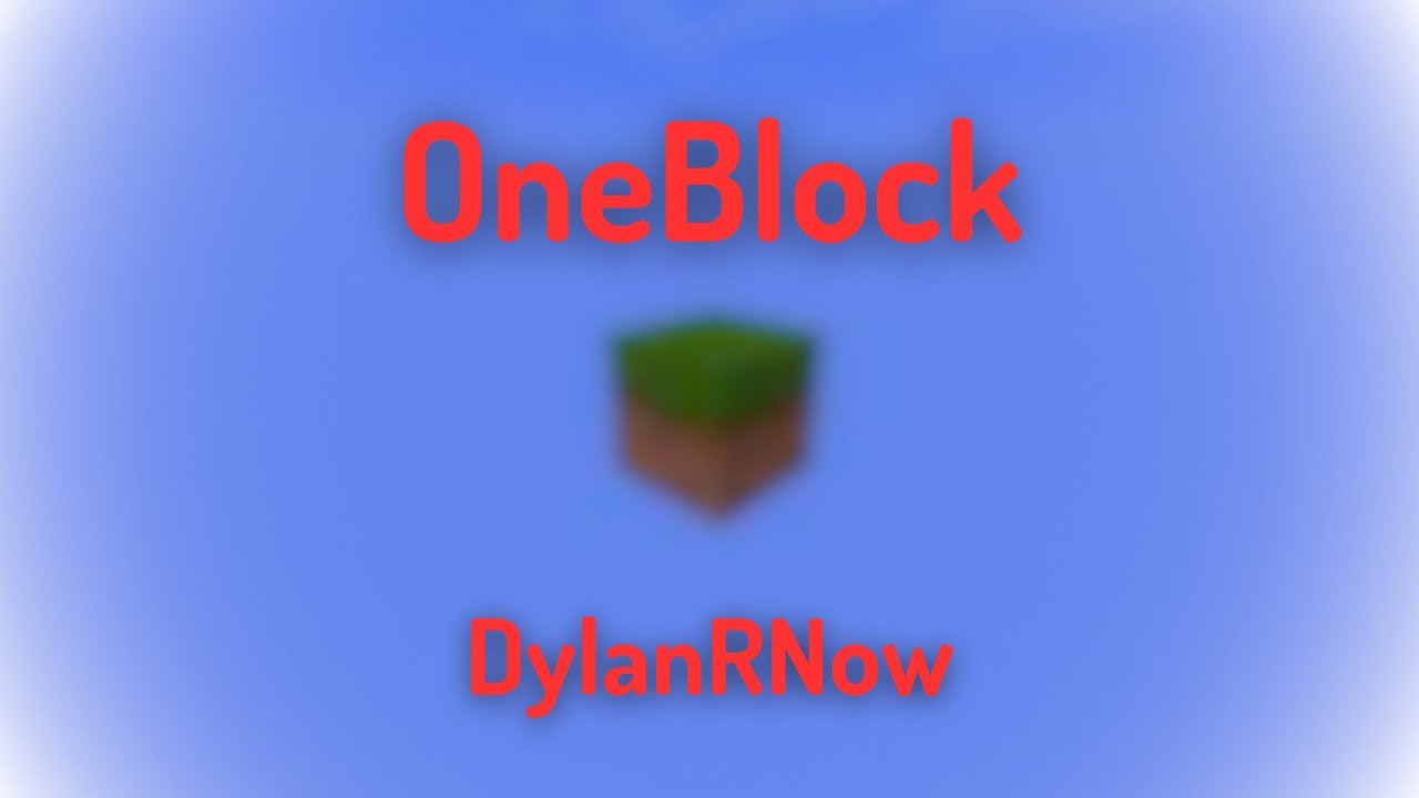 Woah.. One block? | OneBlock - YouTube