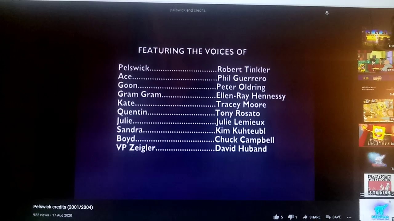 Pelswick end credits - YouTube