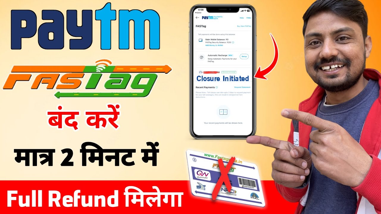 Paytm Fastag Permanent Deactivate | Closed fastag account | how to ...