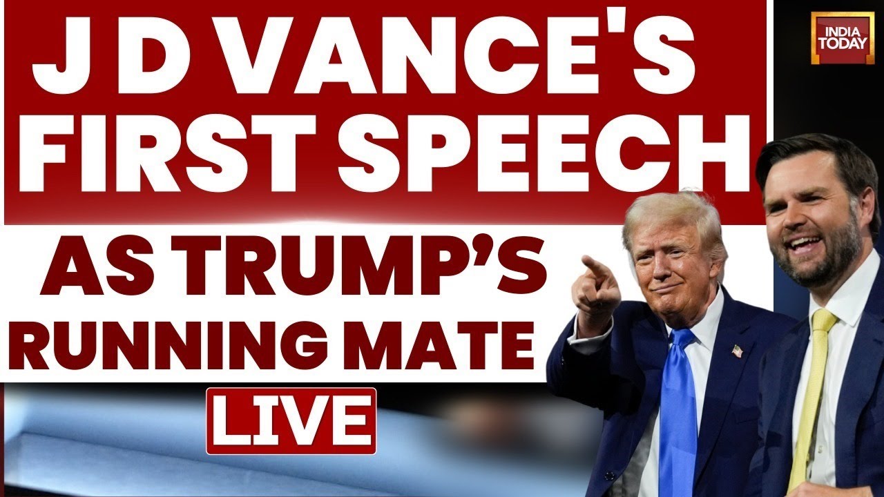 RNC Day 3 LIVE: Trump Running Mate JD Vance's First Speech | US ...