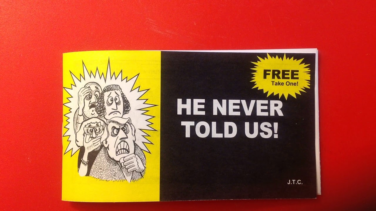 "He never told us" - Jack Chick Tract - Jesus Bible Gospel Tracts - YouTube