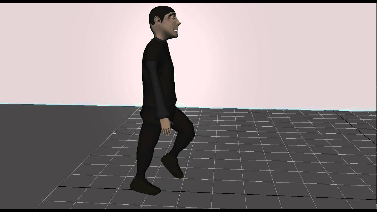 Test Animation Tom (walk) - YouTube