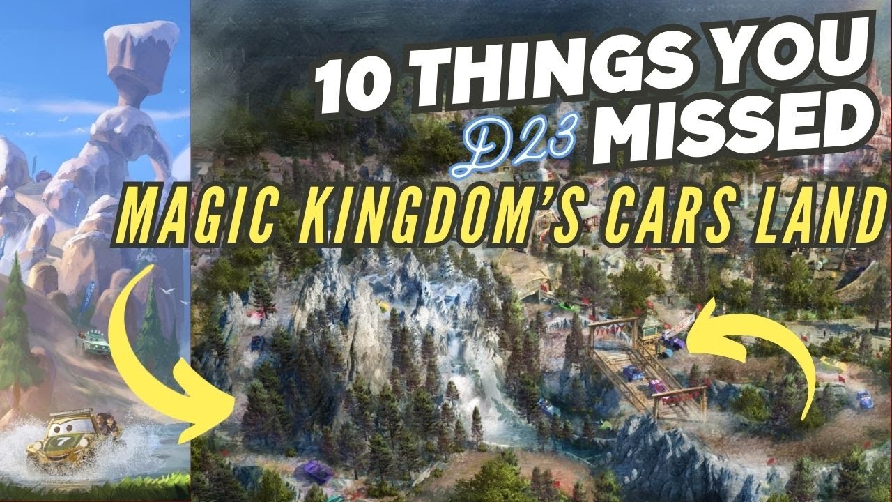 D23: Magic Kingdom Cars Land Details | Ride Name Reveal | Rivers of ...