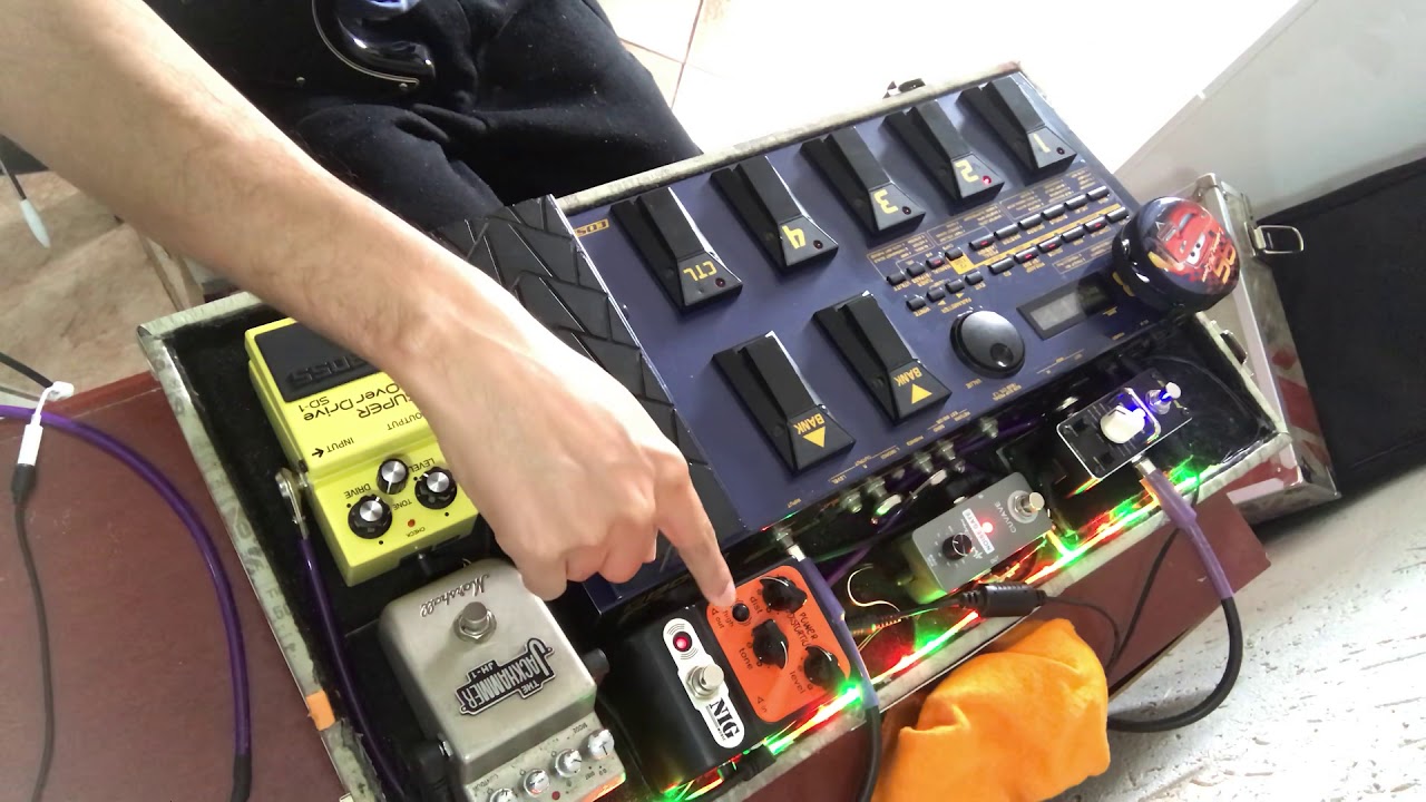 Pedal board com pedaleira e pedais analógicos 2021 - YouTube