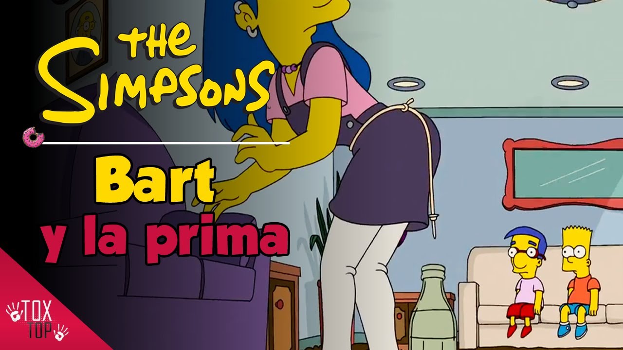 Bart y Milhouse comparten una prima | Los Simpson - YouTube