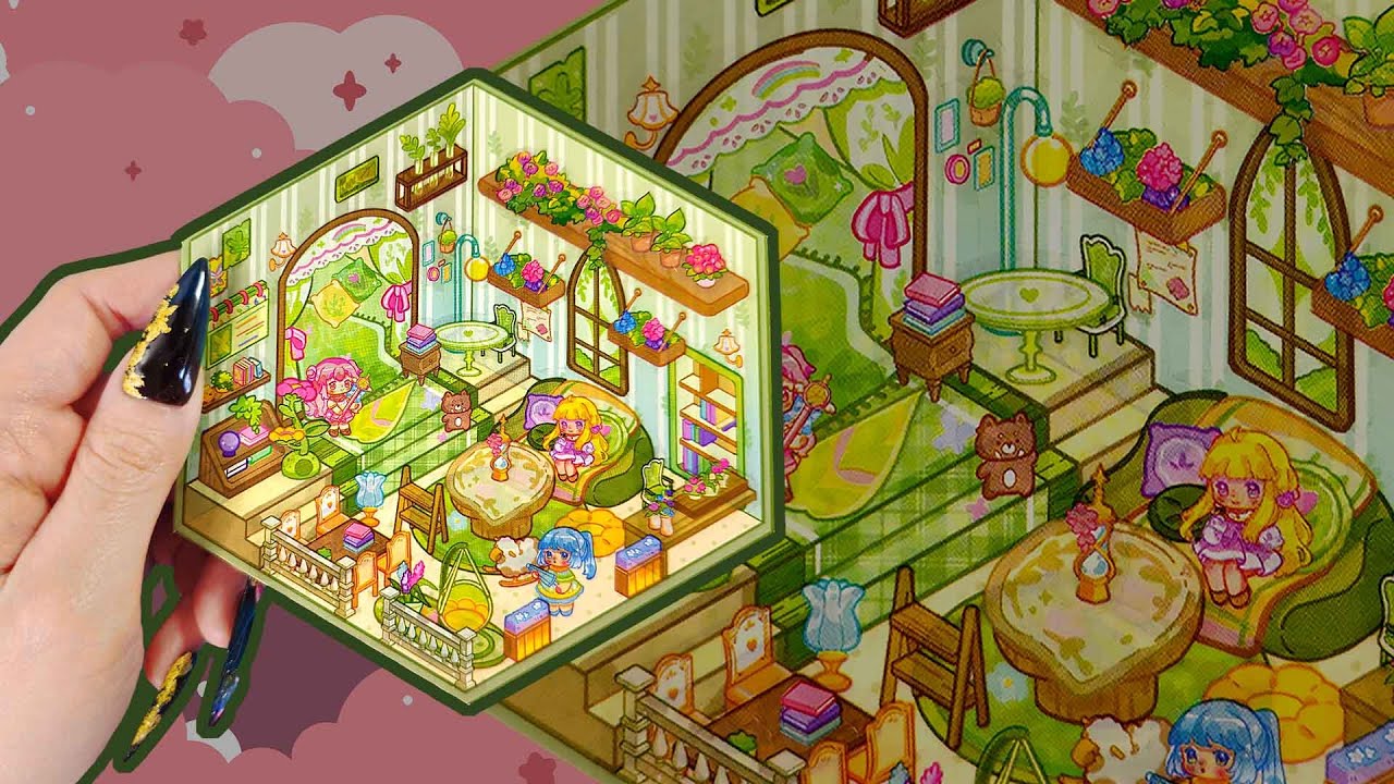 Building a Tiny Fairy Nest in the Forest using sticker | Magical & Cozy ...