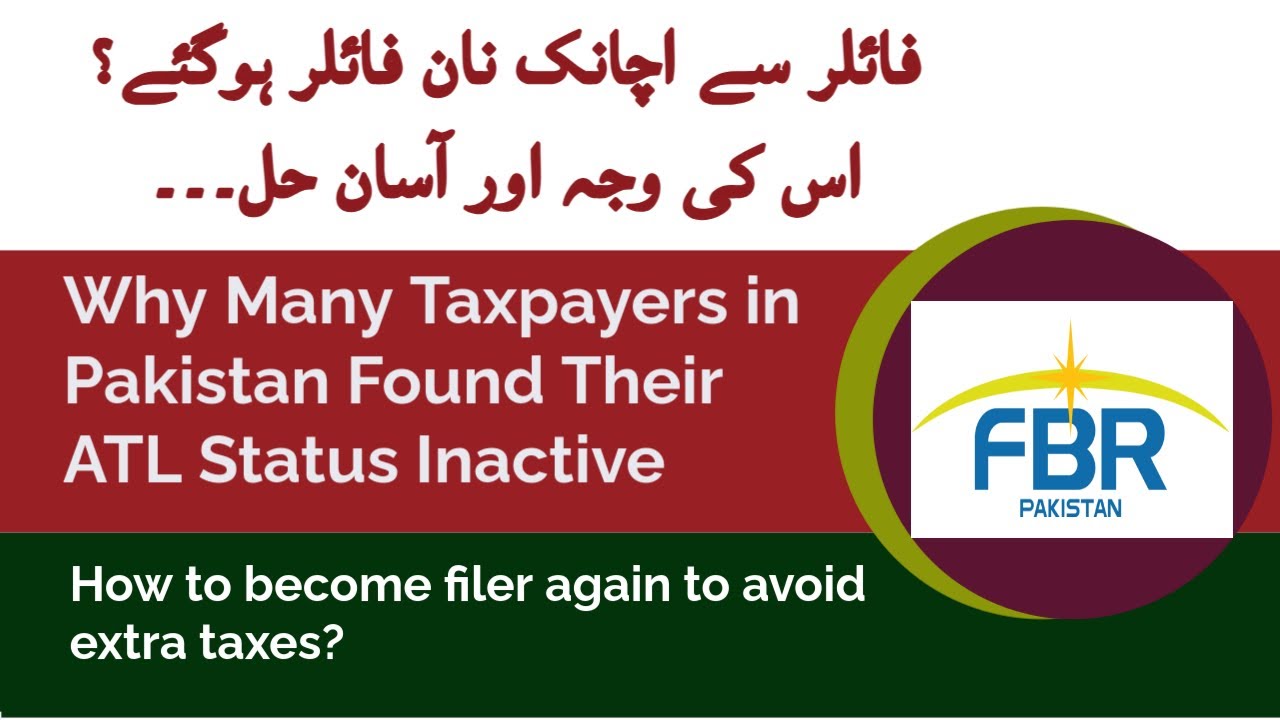 Status changed from ACTIVE (Filer) to NON ACTIVE (Non filer).... Don't ...