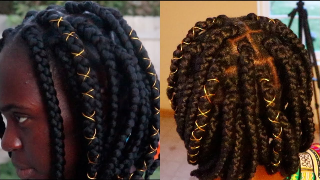 How to do Big jumbo bob braids - YouTube