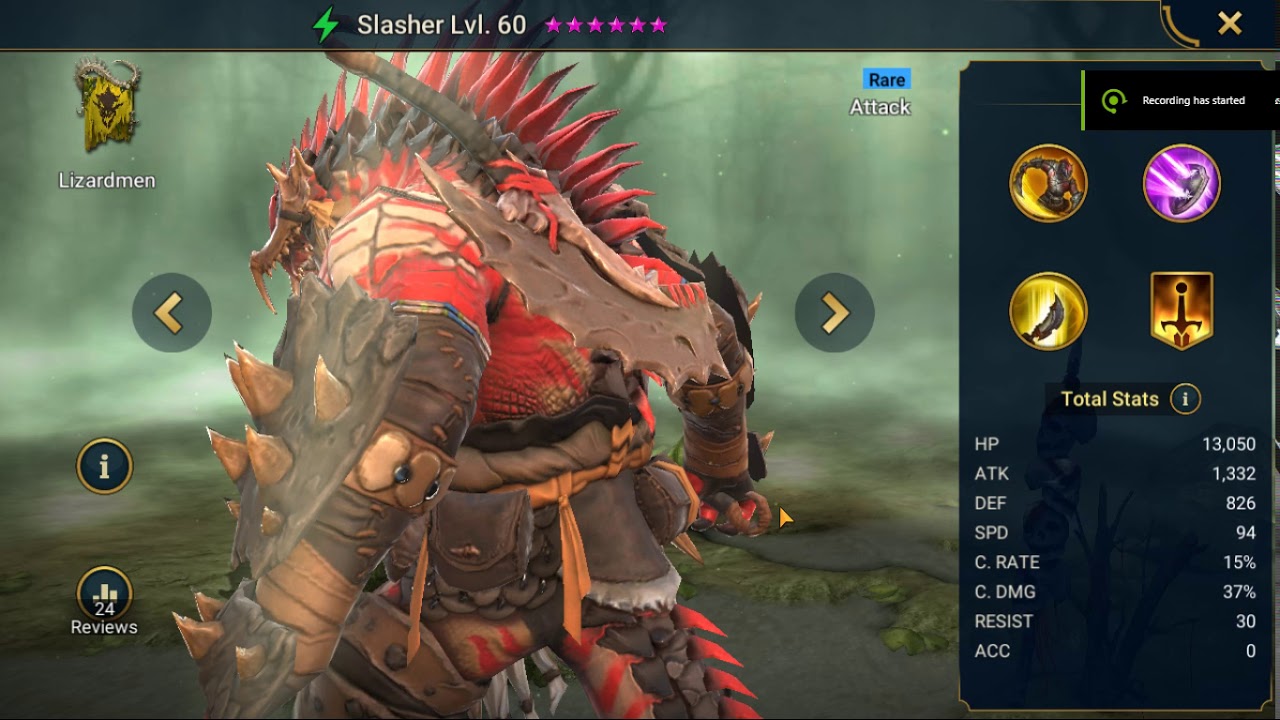 Raid Shadow Legends Hero Showcase Slasher lv 60 - YouTube