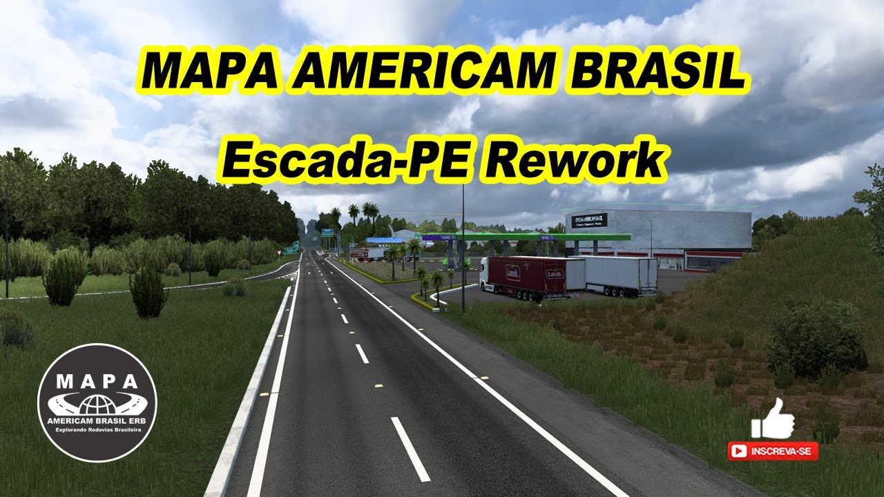 MAPA AMERICAM BRASIL - Treler Rework Escada-PE - YouTube