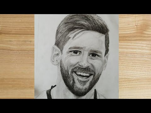 Drawing Lionel Messi l Realistic Sketch 🔥🔥 - YouTube