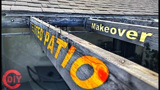 DIY Patio Cover in Back Yard | Simple, Cheap, Easy DIY Project! do it yourself