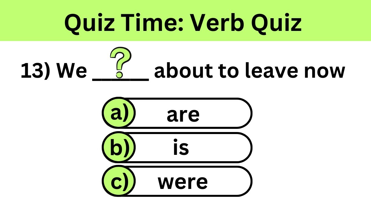Pronoun Quiz: Am, Is, Are, Was, Were - Test Your Knowledge! - YouTube
