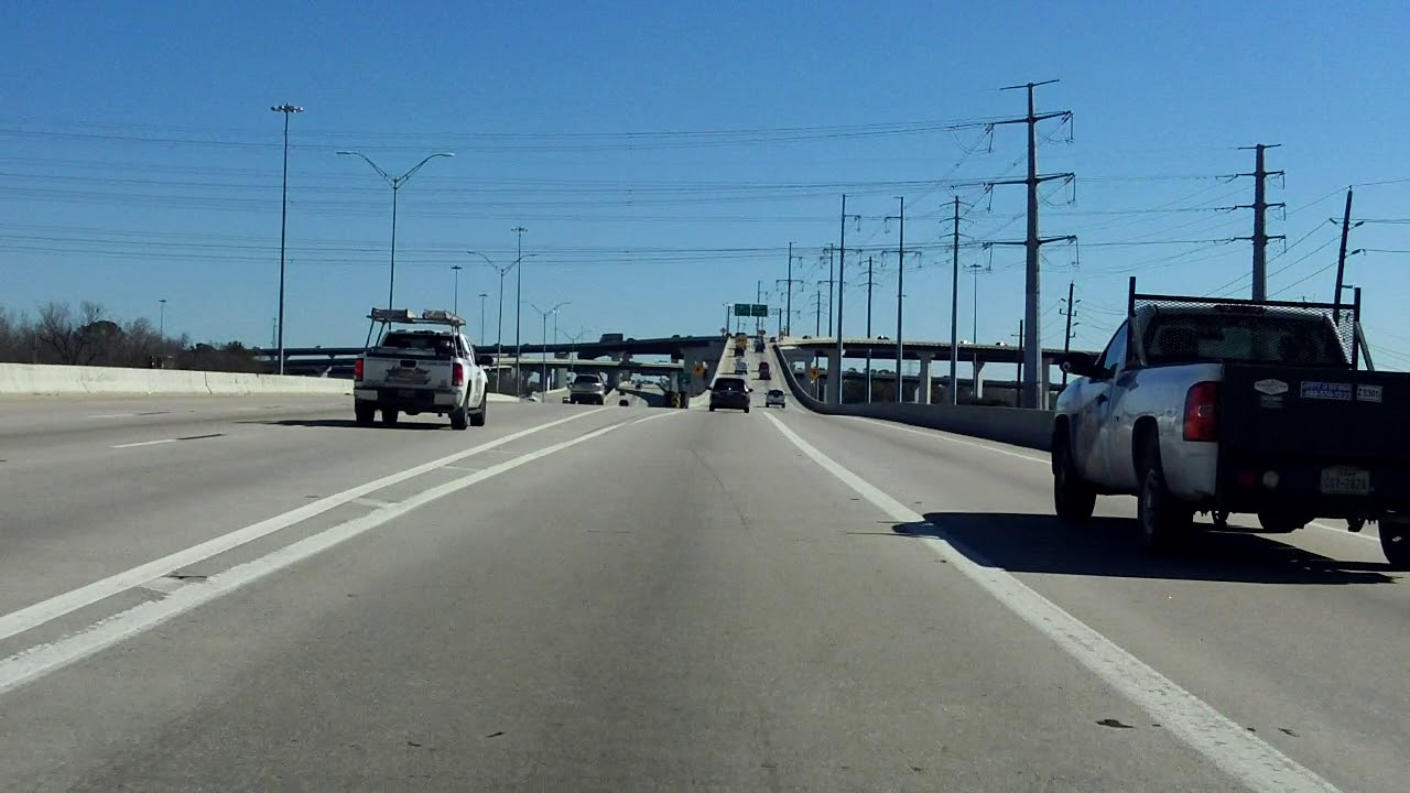 Sam Houston Tollway inner loop ramp to Eastex Freeway (Interstate 69 ...