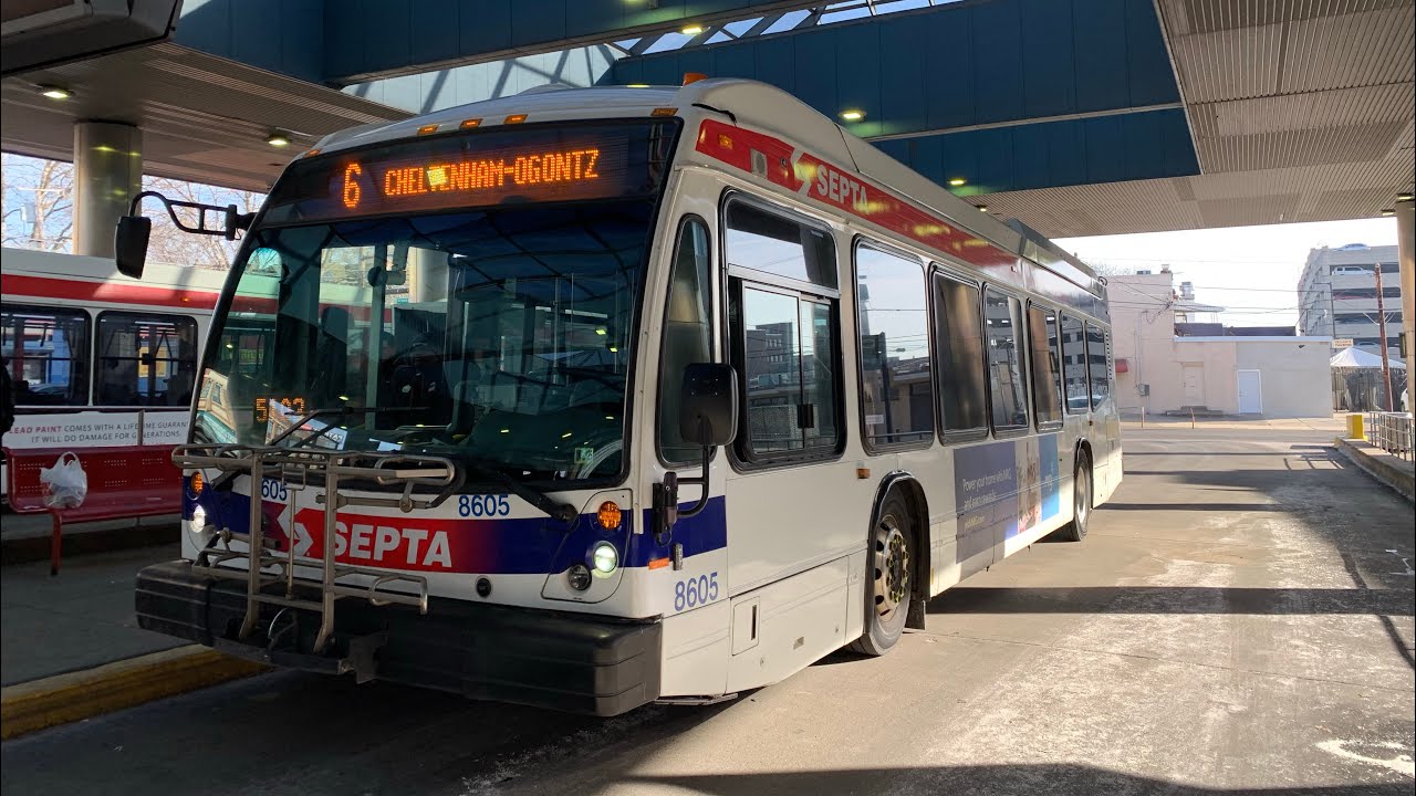 SEPTA 2014 Novabus LFS HEV #8605 on route 6! (FULL RIDE) - YouTube