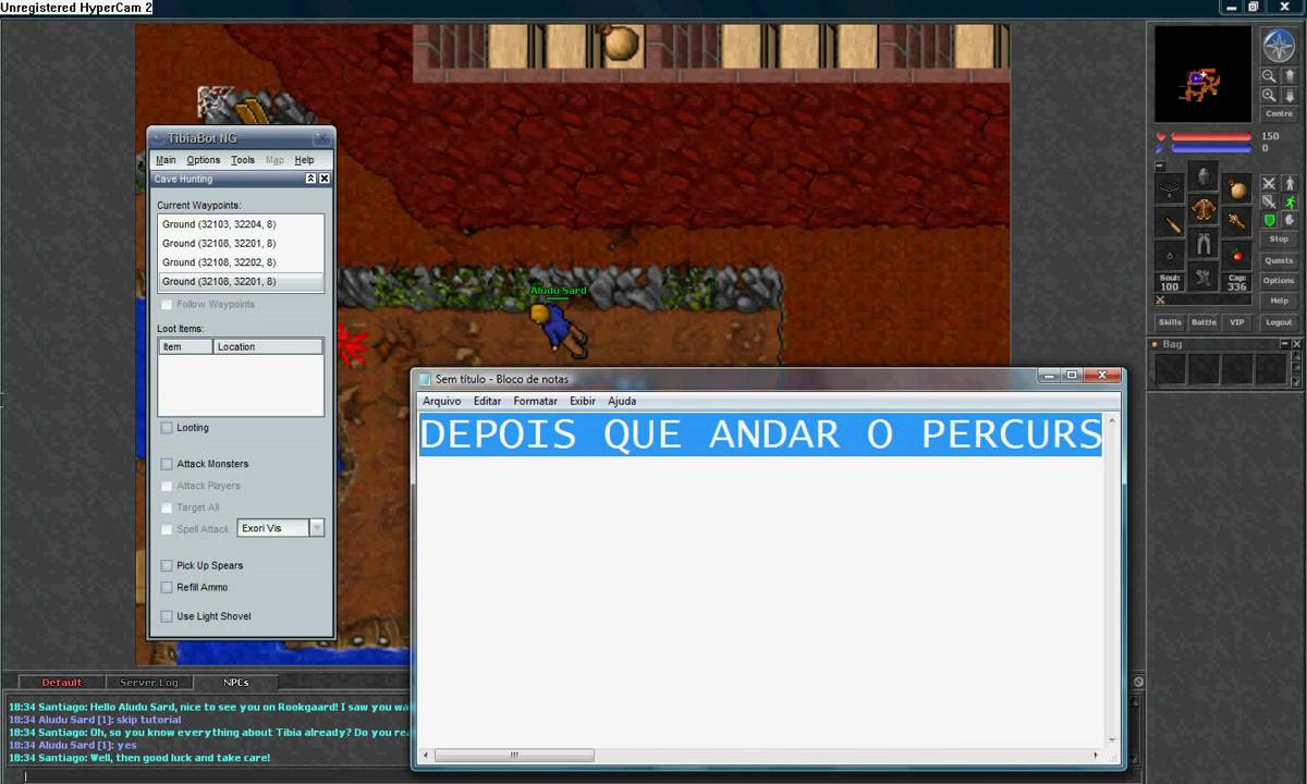 TUTORIAL DE COMO PROGRAMAR O TIBIABOT NG PARA TIBIA 8.54 - YouTube