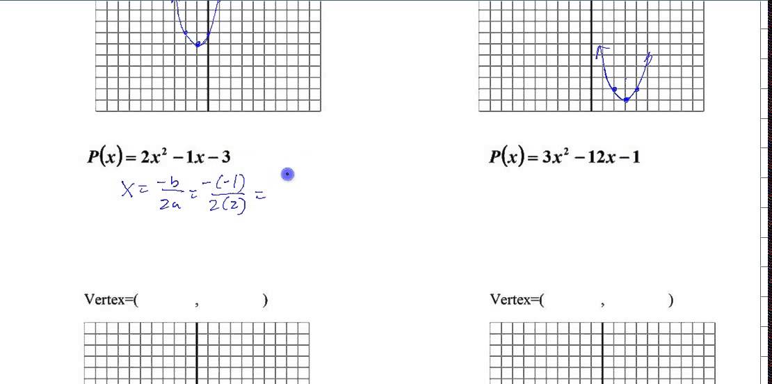 Quadratics Vertex Formula - YouTube
