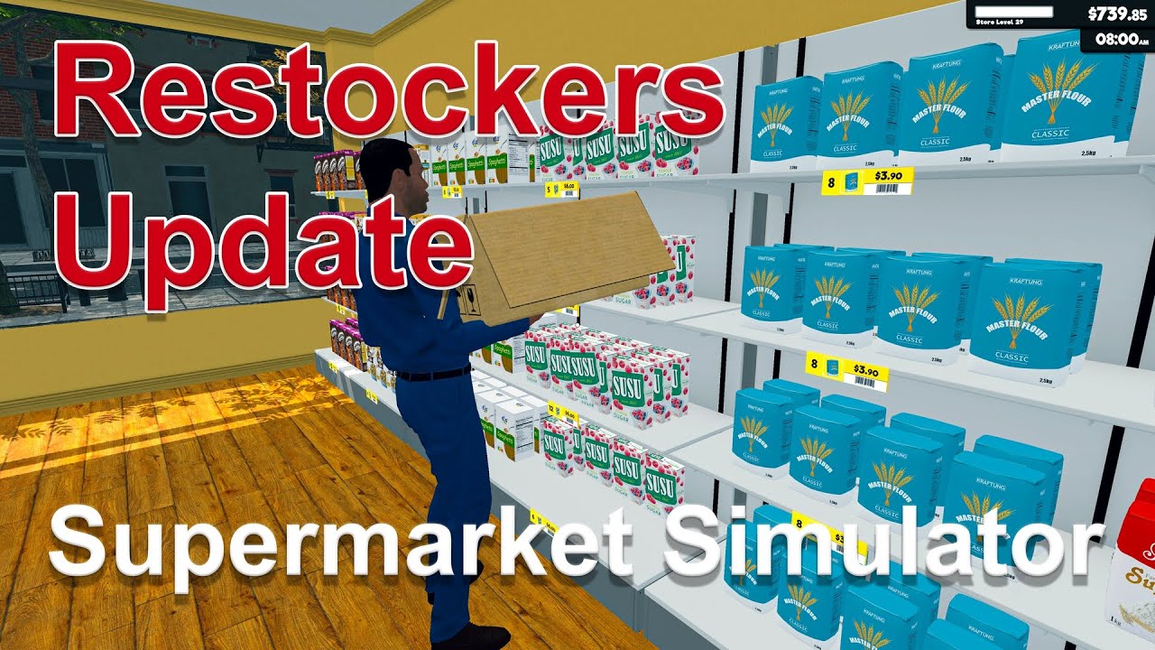 Supermarket Simulator: How to use Restocker (Restockers Update) - YouTube