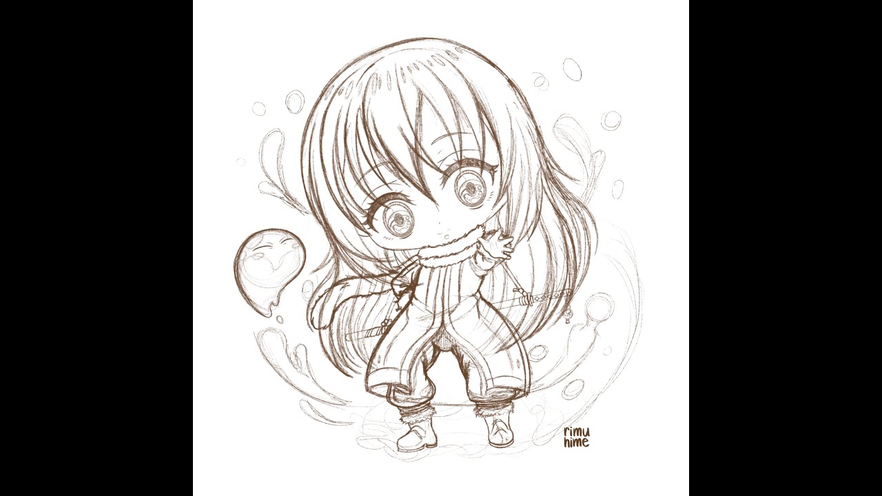 【転スラ】Rimuru Tempest Drawing | TenSura | Sketch to Line Art #shorts ...