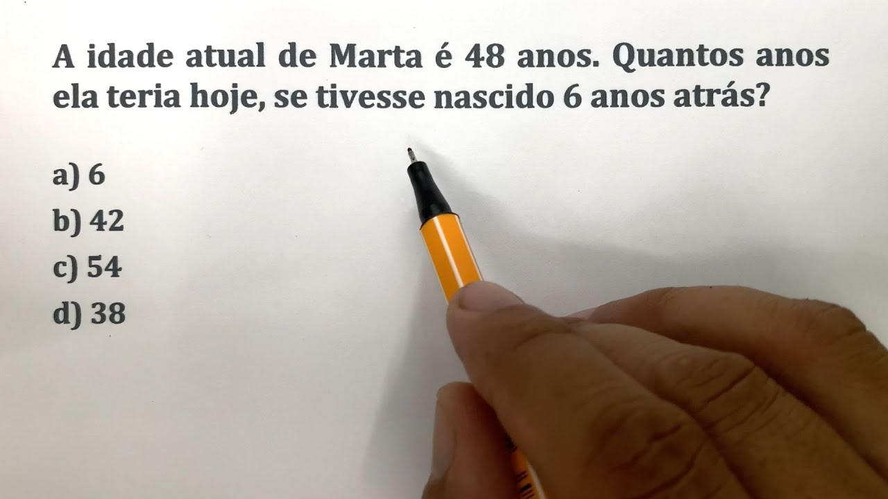 Problema de Matemática Simples, mas 90% erram Prof Robson Liers - YouTube