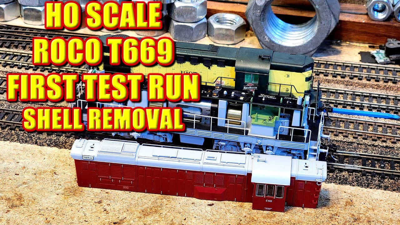 HO Scale Roco T669 FIRST TEST RUN SHELL REMOVAL - YouTube