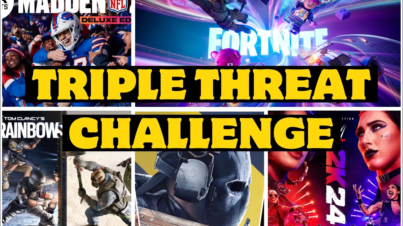 THE TRIPLE THREAT CHALLENGE! (1) #gamingvideos #gamingcommunity # ...