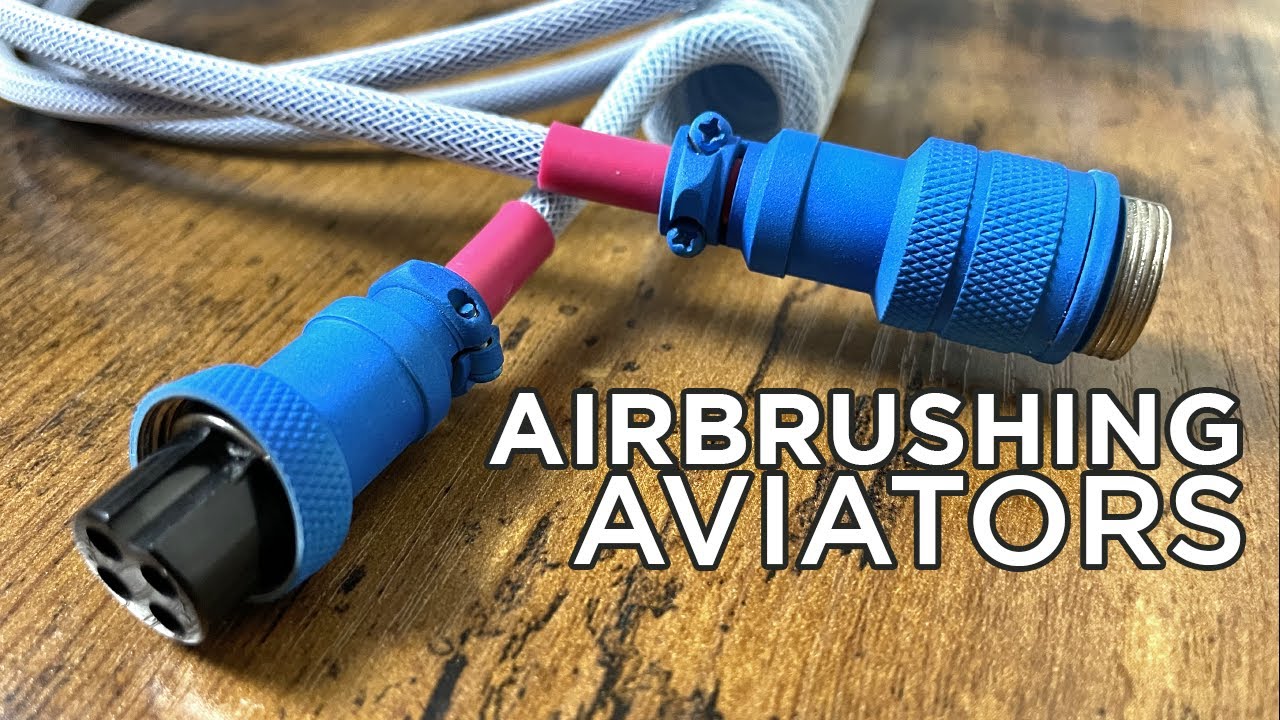 Getting Started Airbrush Painting Aviator Connectors - YouTube