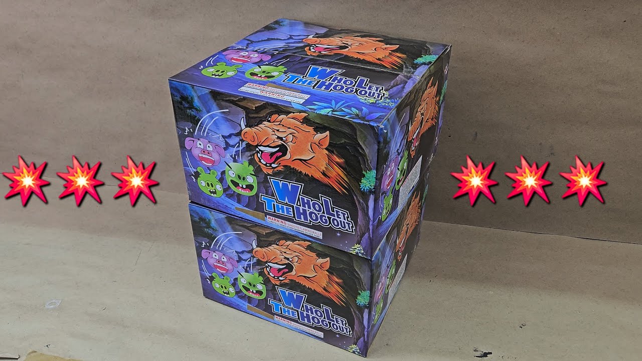 Who Let The Hogs Out Girandola Firework Demo - YouTube