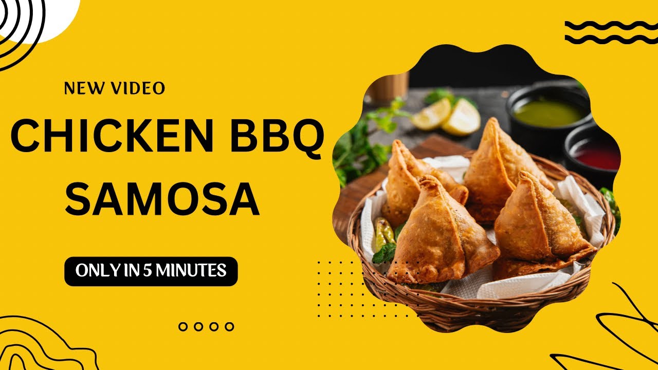 Chicken bbq samosa | easy and 5 minutes tasty recipe 👌 - YouTube