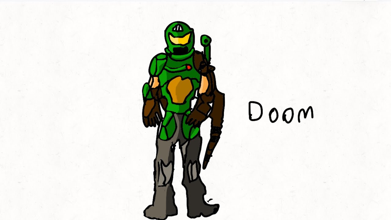 Doomslayer running animation - YouTube