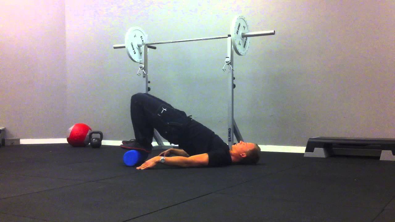 Bridge rollout for hamstrings - YouTube