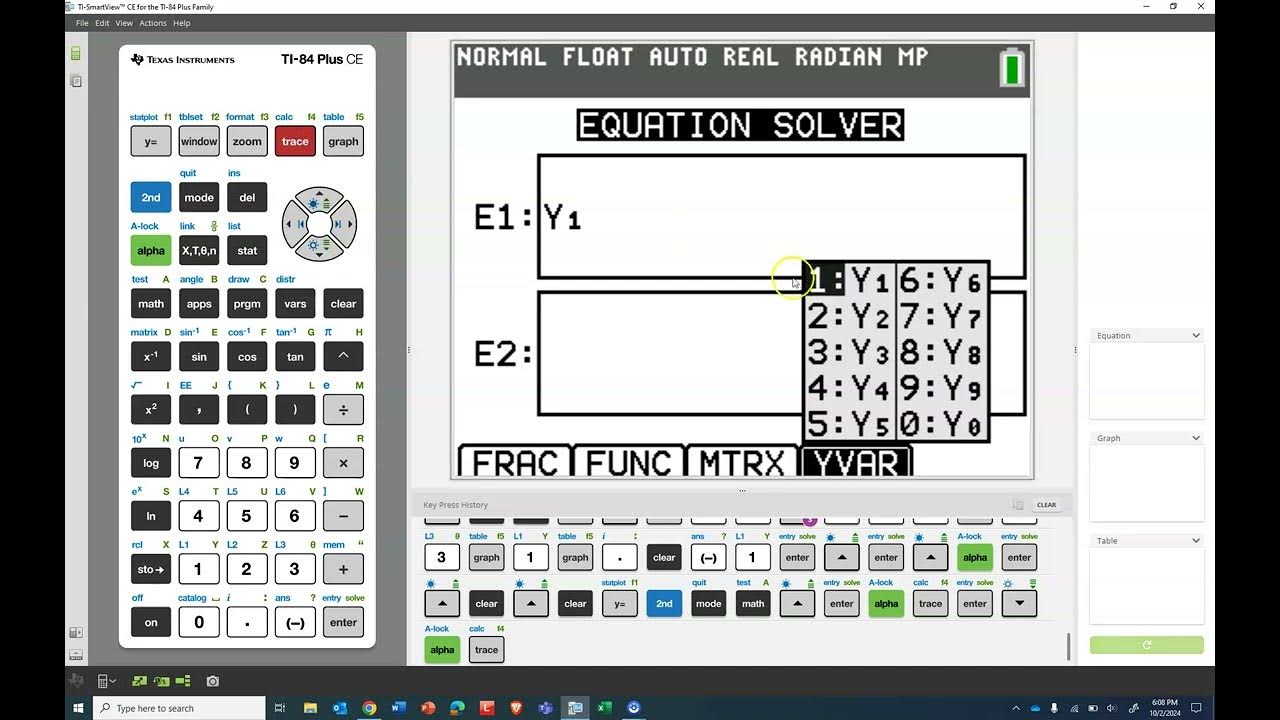 TI-84 Finding Where Functions Intersect - YouTube