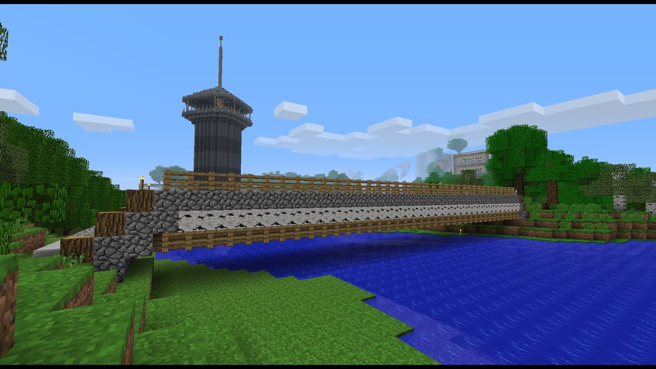 Building a Bridge in my Main World! (Minecraft Beta 1.7.3) - YouTube