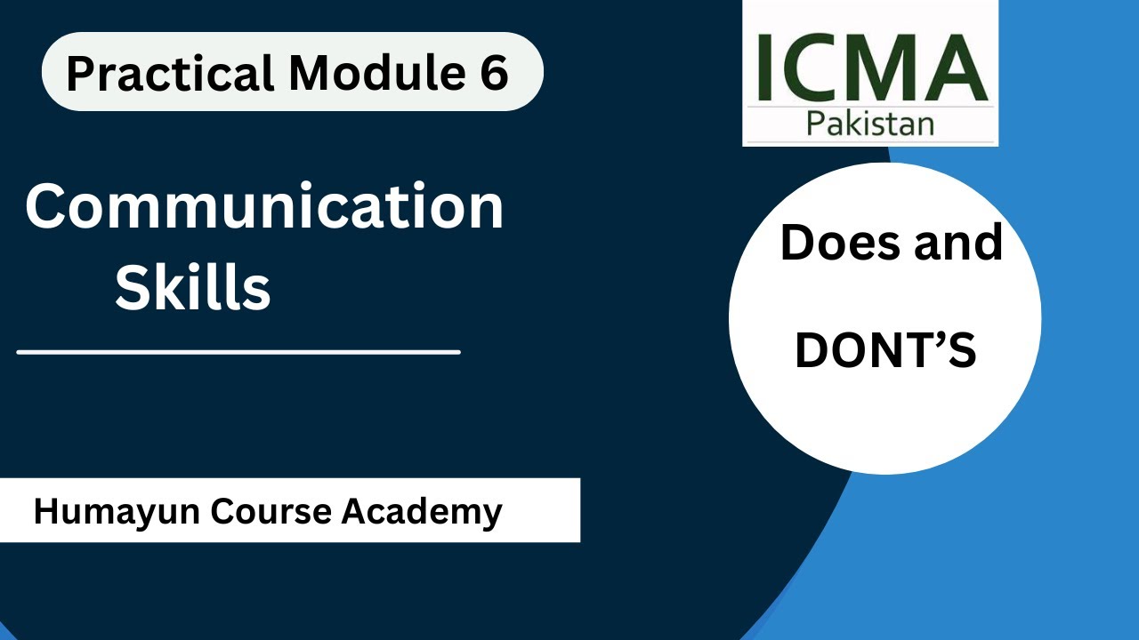 ICMA PM-6 Communication Skills | Complete Course Overview | ICMA ...