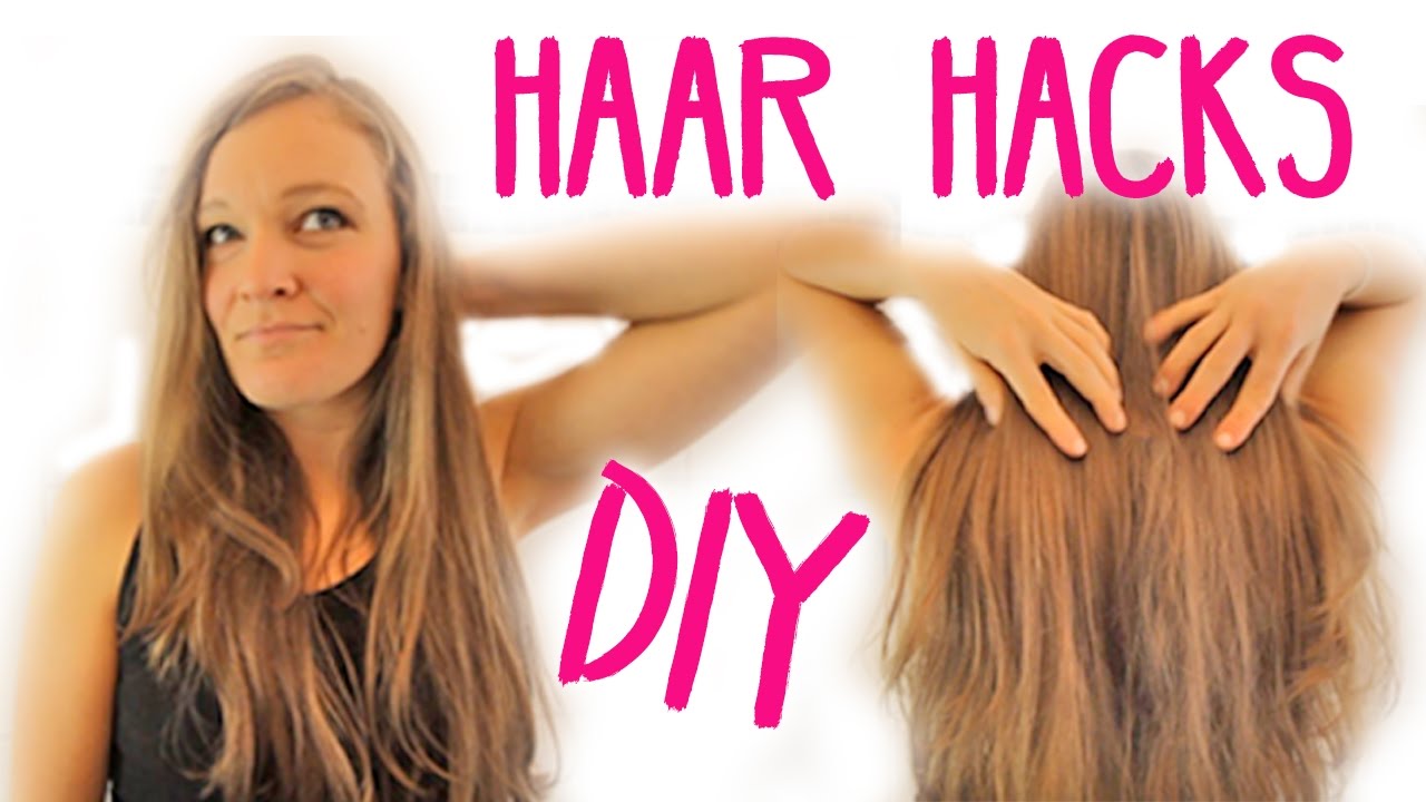 11 HAIR HACKS die JEDER kennen sollte | selber schneiden NoPoo, DIY ...