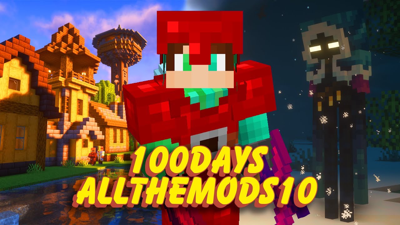 I Survived 100 Days in Minecrafts MOST MODDED MODPACK - YouTube