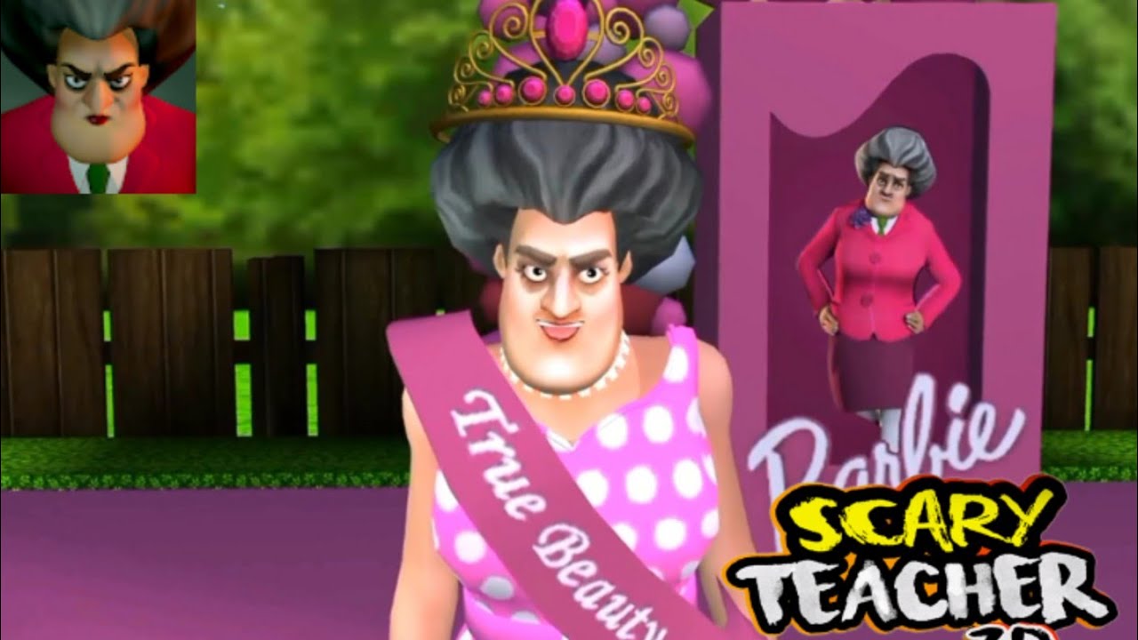 Scary Teacher 3D | miss T Clowning Around and UPdate Merry Poppers ...