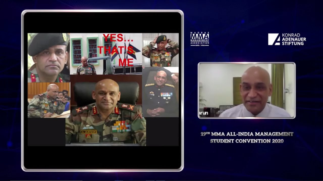 Leadership and Purpose by Lt Gen A Arun, YSM, SM, VSM - YouTube