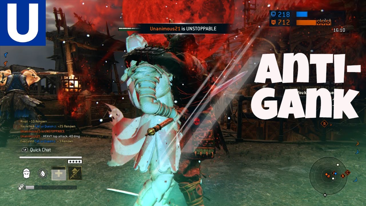 For Honor- Anti-Gank As Warden!! (Reputation 13) - YouTube