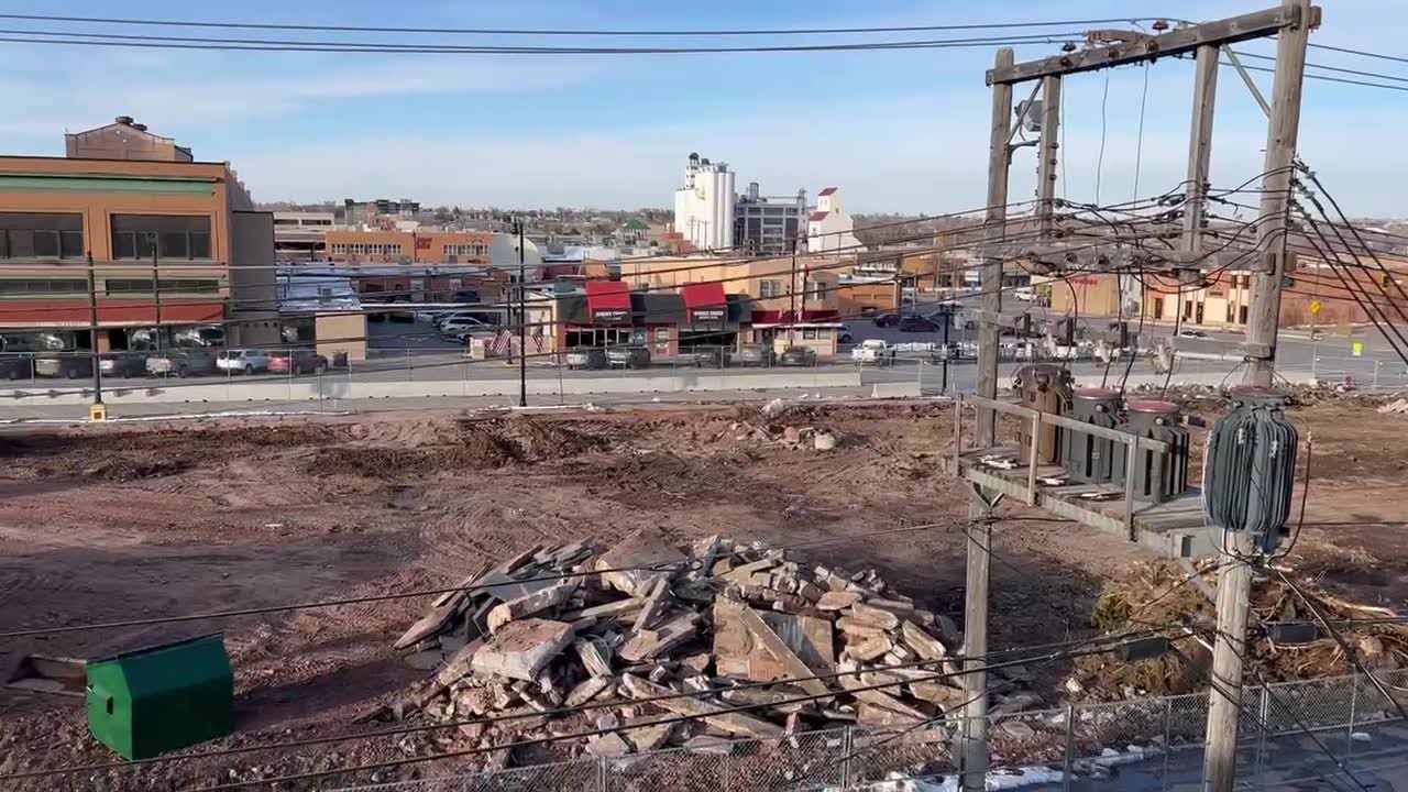 Construction progress of the Block 5 building in downtown Rapid City ...