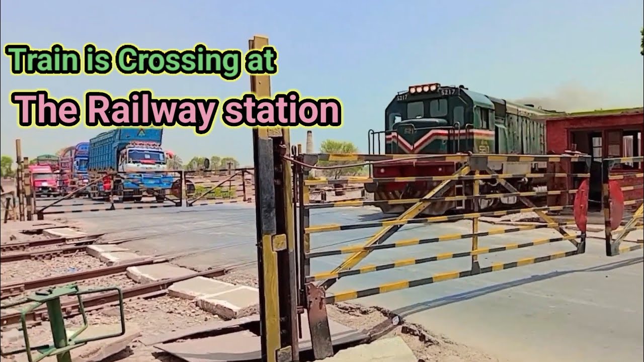Train is crossing at The Railway station... 🤔🤔🤔 - YouTube