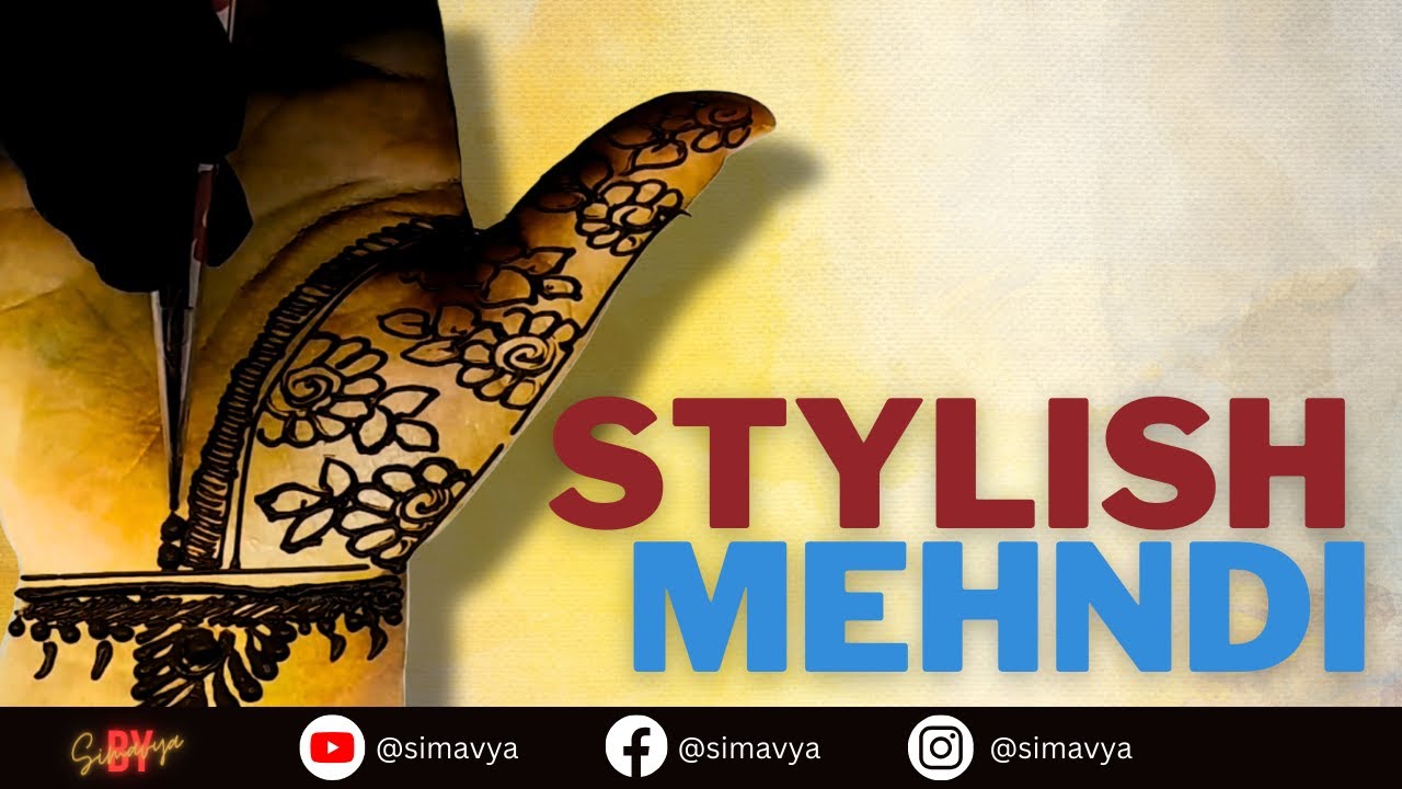 Stylish Mehndi Design | Easy Mehndi Design | Simple Stylish Mehndi ...