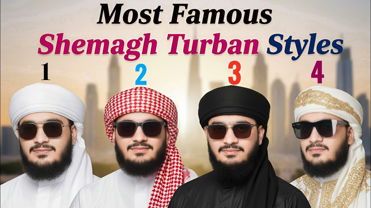 The Most Famous Shemagh Turban styles in The world are - YouTube