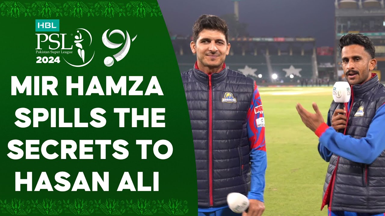 🧐Mir Hamza spills the secrets to Hasan Ali about his impressive form 🎙️ - YouTube