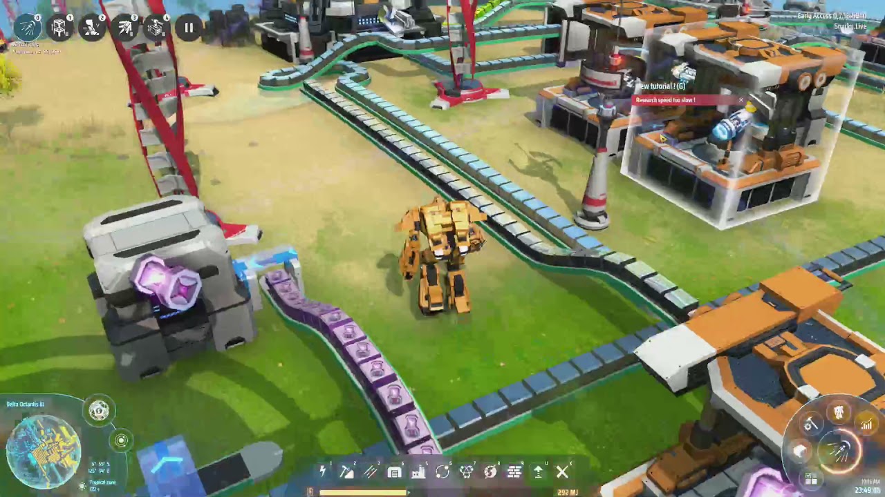 Dyson Sphere Program - Starter Base - 24 Hours in. - YouTube