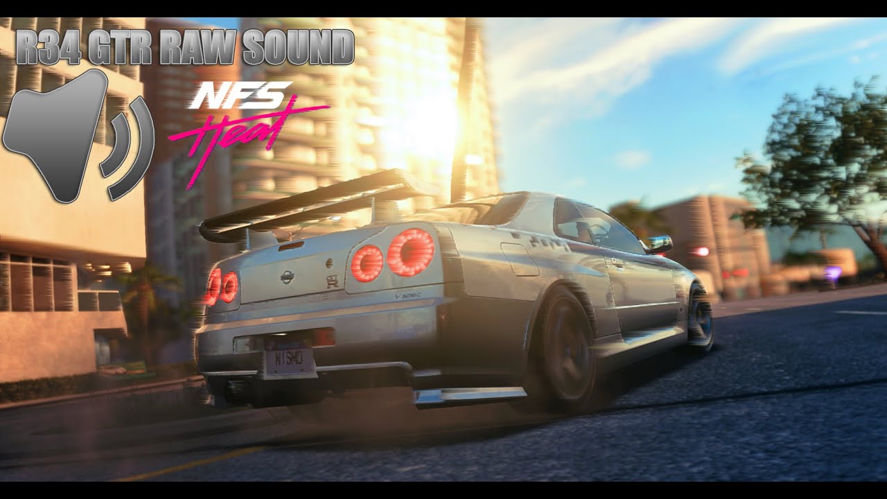 Nfs Heat Nissan R34 GTR Raw Sound - YouTube