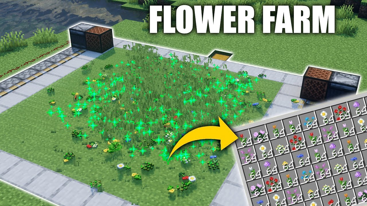 The EASIEST Flower Farm in Minecraft 1.20.6 (Tutorial) - YouTube