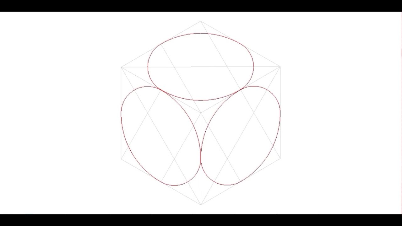 how to draw isometric circles, the easiest method , isometric ...
