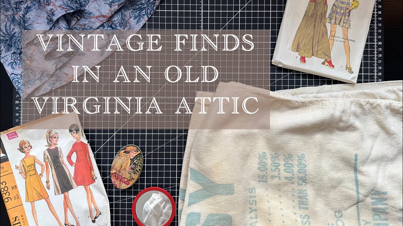vintage finds in an old virginia attic -- fabric, fashions, and old ...