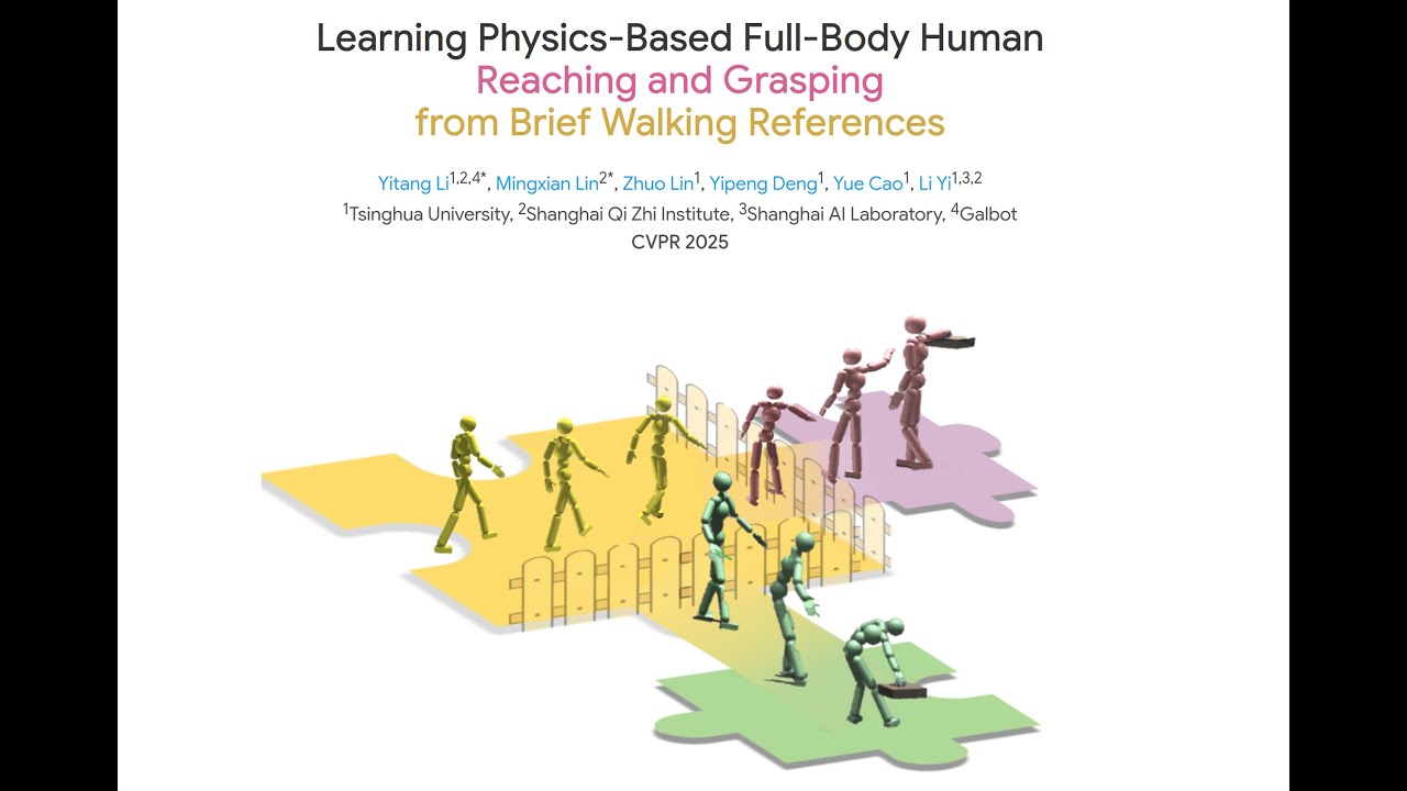 Learning Physics-Based Full-Body Human Reaching and Grasping from Brief ...